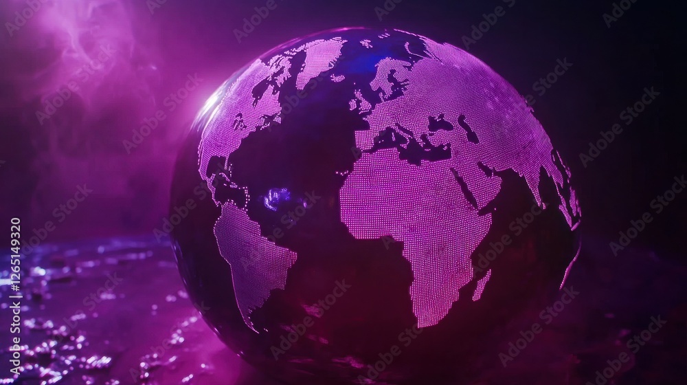 4IR fourth industrial revolution on the ultraviolet background of ...