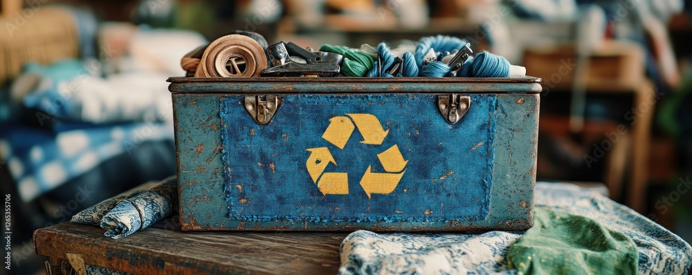Explore sustainable crafting with this image showcasing a charming ...