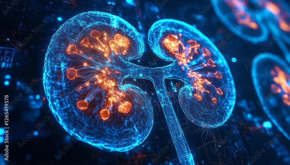 Medical imaging of chronic kidney disease impact on kidney tissue ...