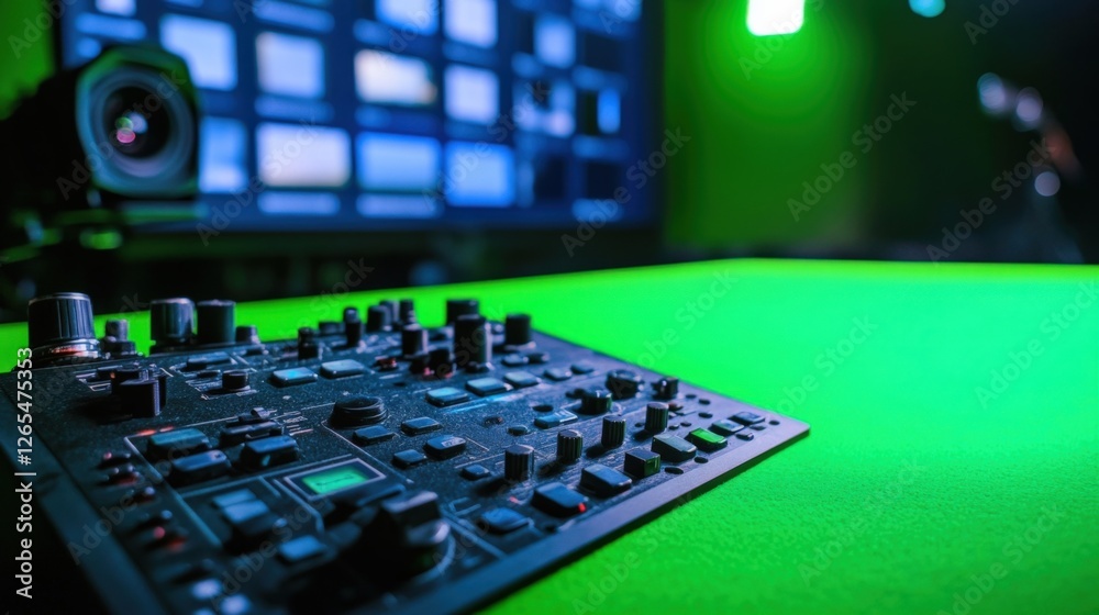 Professional studio setup with advanced filmmaking equipment, featuring ...