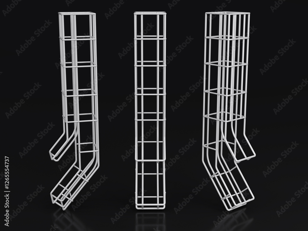 Double tier gravity parasite display. Hanging wire grid display stand ...