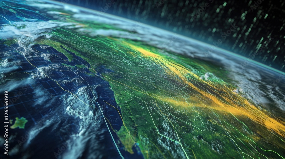 An interactive weather report unfolds with animated graphics ...