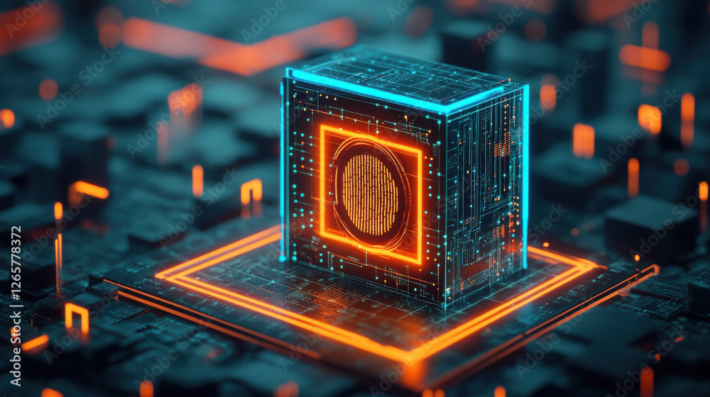 Digital technology, A high-fidelity 3D model of a digital fingerprint ...