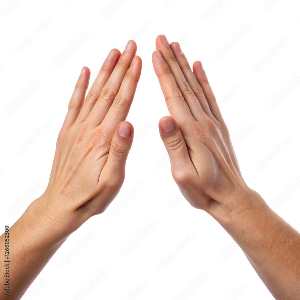 "Two Hands in Mid-Clap Motion: Perfect for Applause, Celebration ...