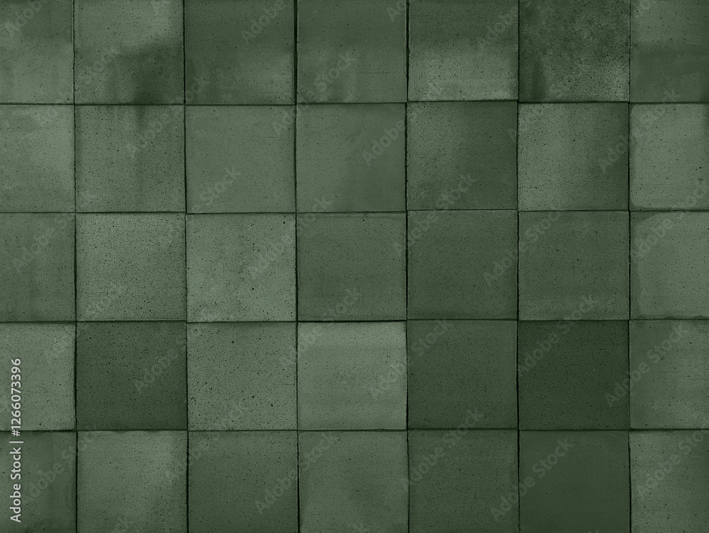 Dark moss green terracotta ceramic tiles cladding texture for interior ...