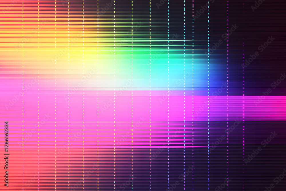 Abstract pastel neon rainbow pixel texture bg video screen. tv pattern ...
