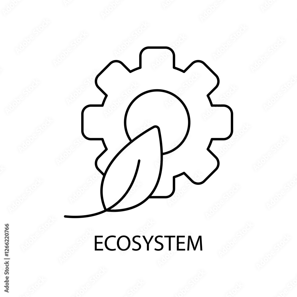 ecosystem icons symbol vector elements for infographic web Stock Vector ...