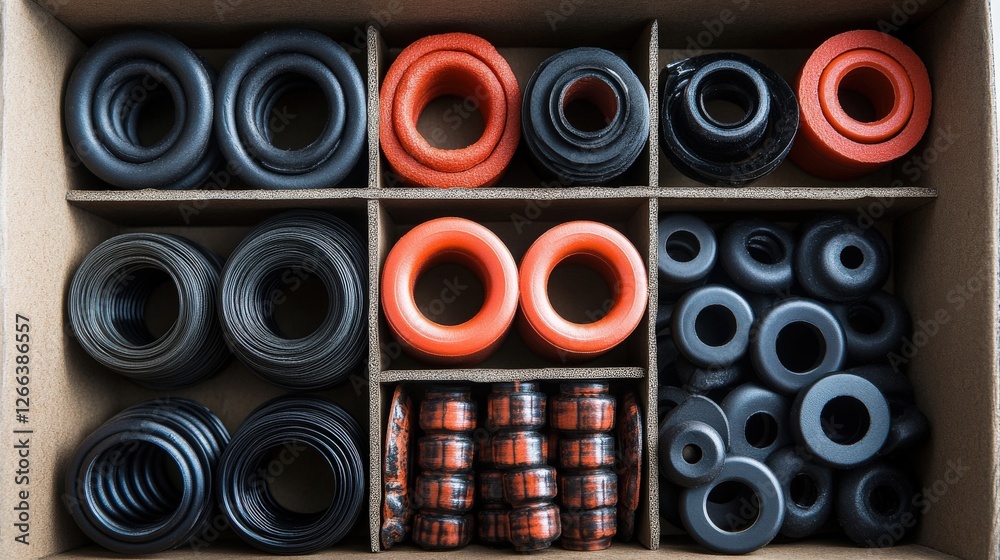 Rubber seal rings inventory management industrial warehouse product ...