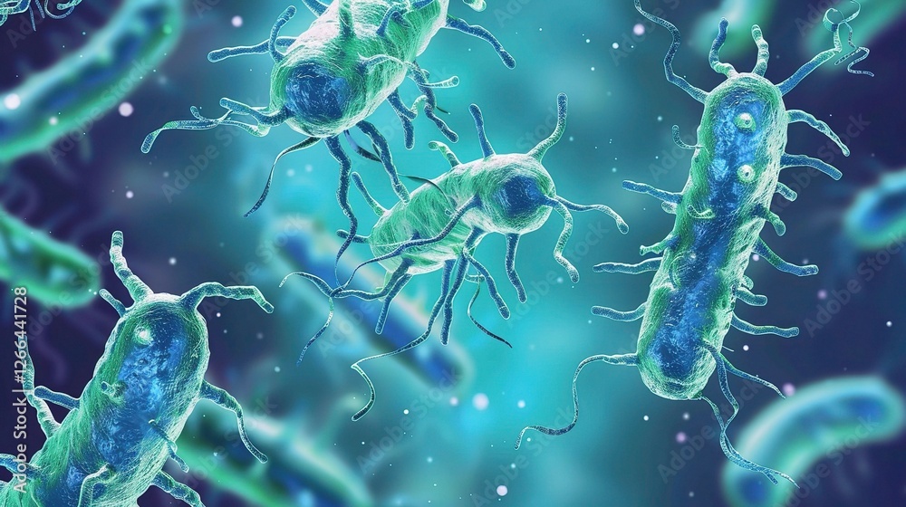 Bacterial gastroenteritis, a common illness caused by various bacteria ...