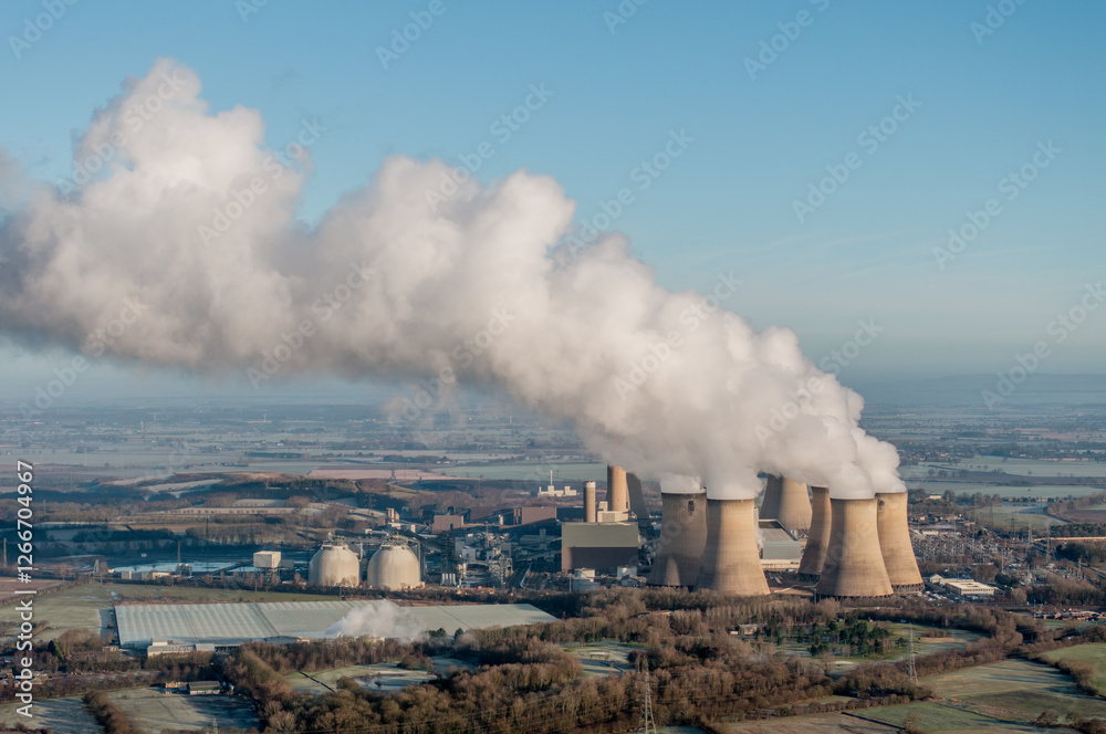 Draw Power Station in East Yorkshire. Large Biomass power station ...