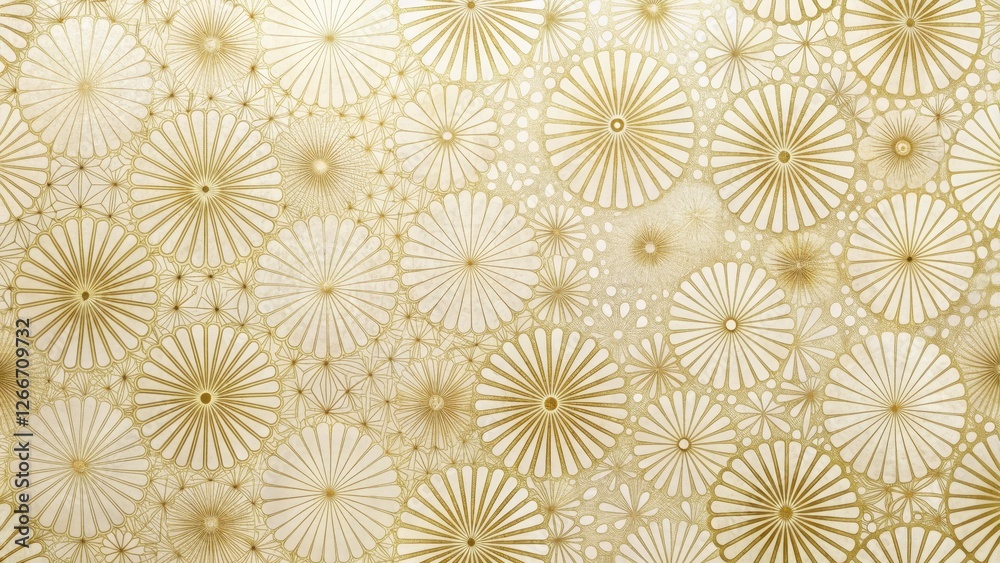 Traditional Japanese washi paper texture with delicate golden accents ...