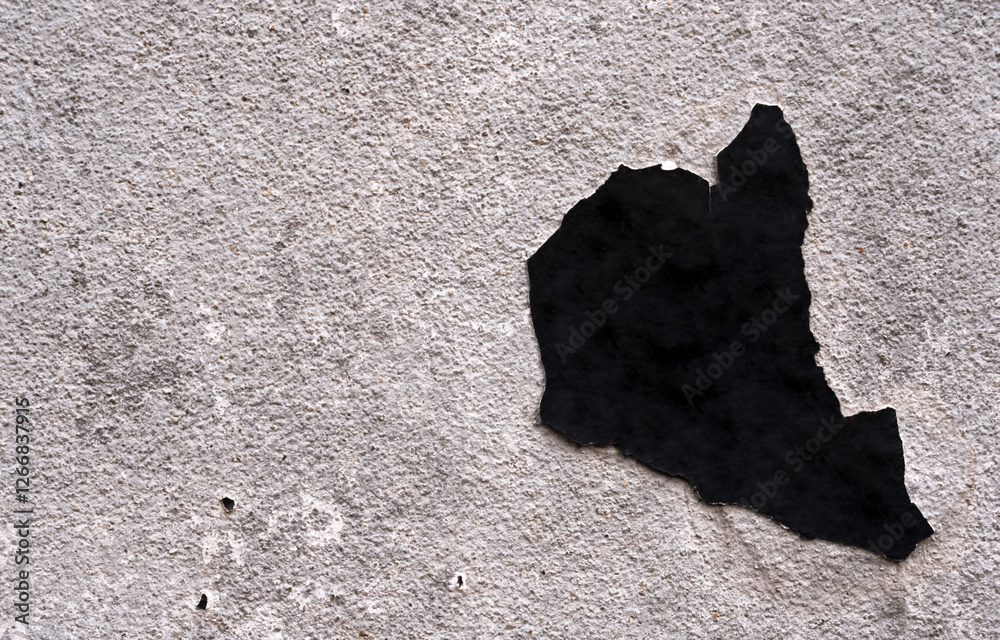 Wall concrete with black paint ripped off,Old building wall texture ...