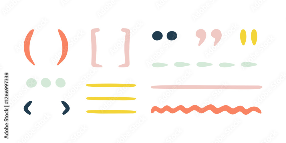 Doodle quotation mark. Hand drawn comma, apostrophe icon. Punctuation ...