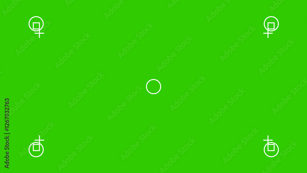 Green screen background, VFX motion tracking markers. Art design green ...