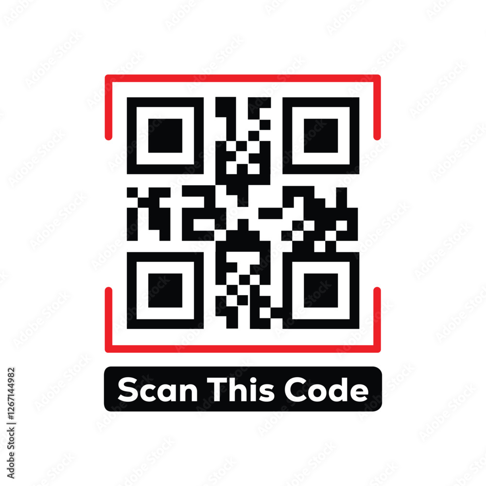 Vector de Stock Scan QR code icon. Digital scanning qr code. QR code ...