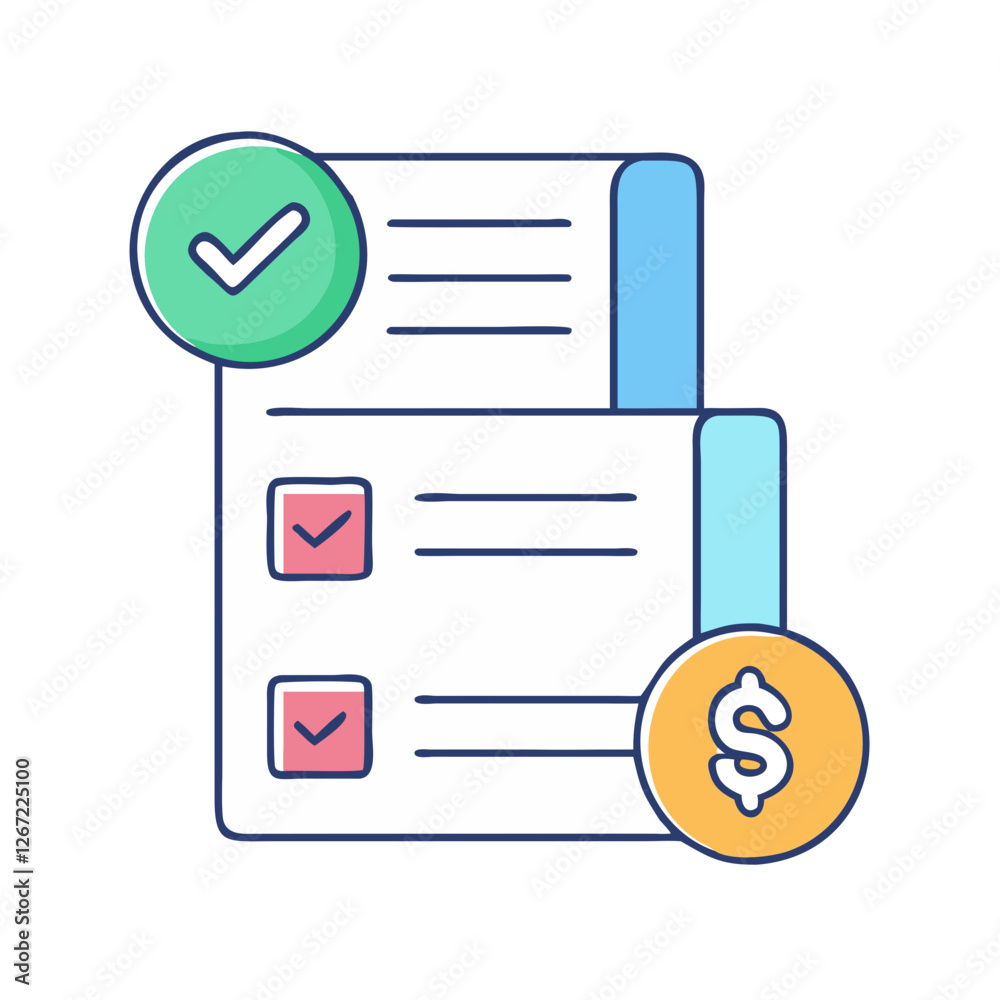 pros and cons list icon, pros and cons list vector illustration-simple ...