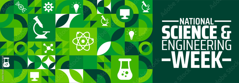 National Science and Engineering Week geometric shape pattern ...
