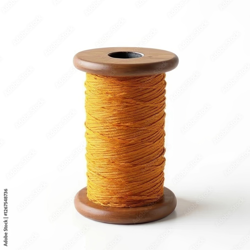 Crafting with yellow thread spool art techniques home studio diy ...