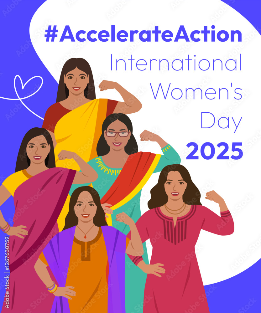 International Women's Day 2025 Accelerate Action campaign poster ...