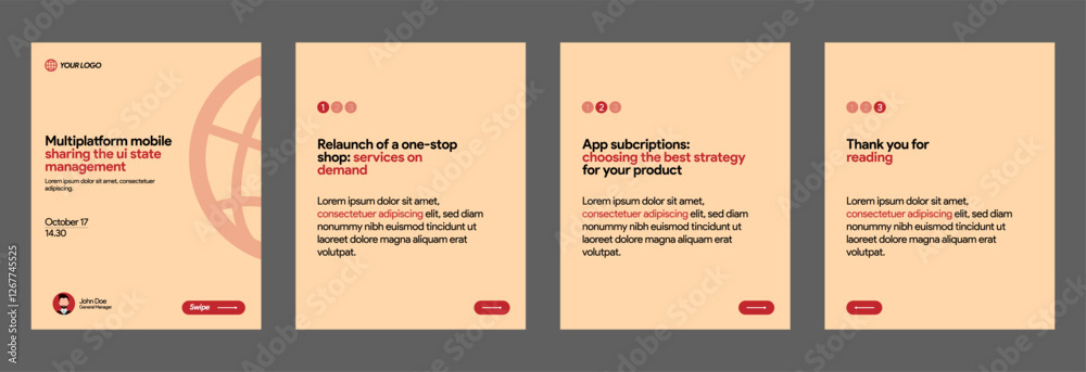 instagram webinar carousel slider post template creative portfolio ...