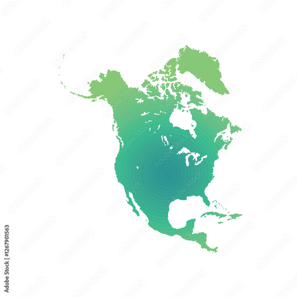 Map of North America, sign silhouette. World Map Globe. Vector ...