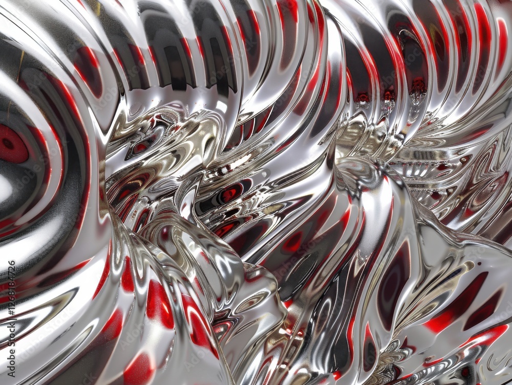 Biomechanical sound waves in metallic silver and blood red organic ...