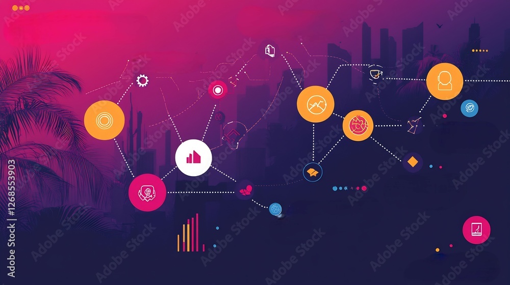 Vibrant infographic illustrating role of influencer partnership brand ...