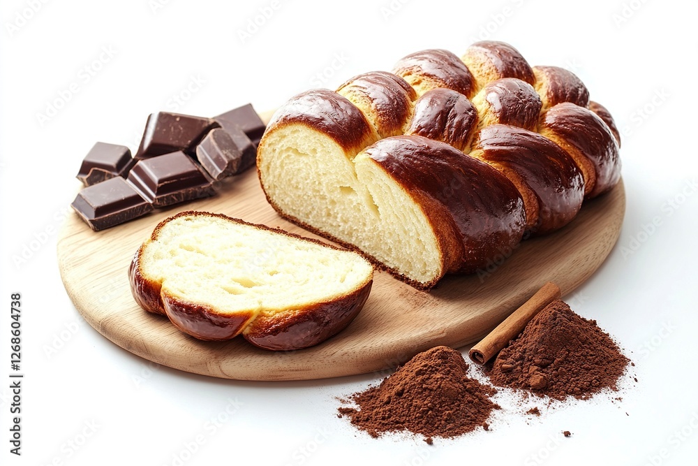 chocolate and cinnamon, real photo of choco-Animation sweet braided ...