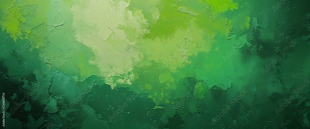 abstract, textured background featuring a vibrant green color palette ...