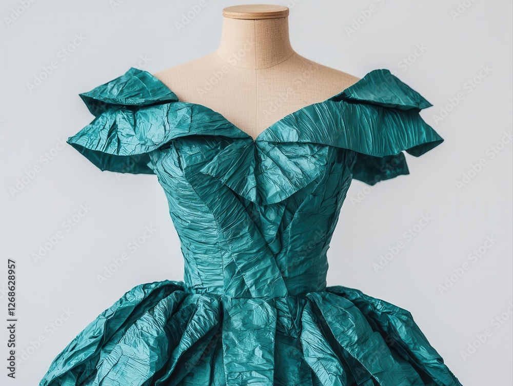 luxury lifestyle luxury goods sustainability. Designer dress made from ...