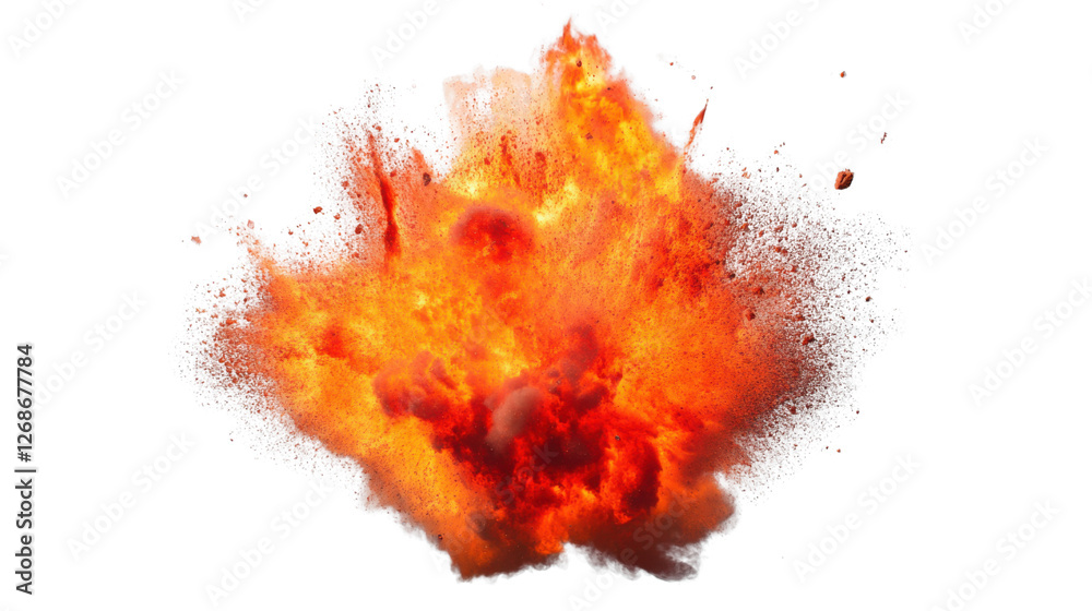 Realistic fire explosion with transparent background for vfx projects ...