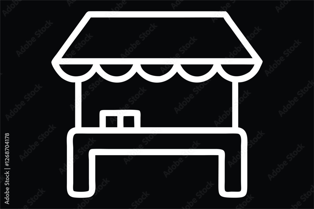 Stall icon Stock Vector | Adobe Stock