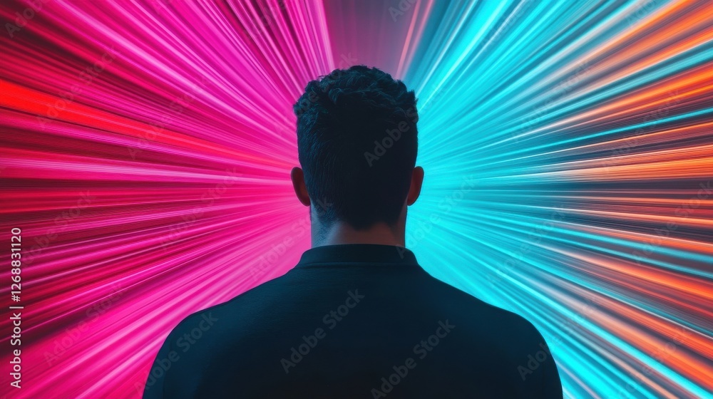 Futuristic Artwork Featuring Distorted Visuals and Speed Trails ...