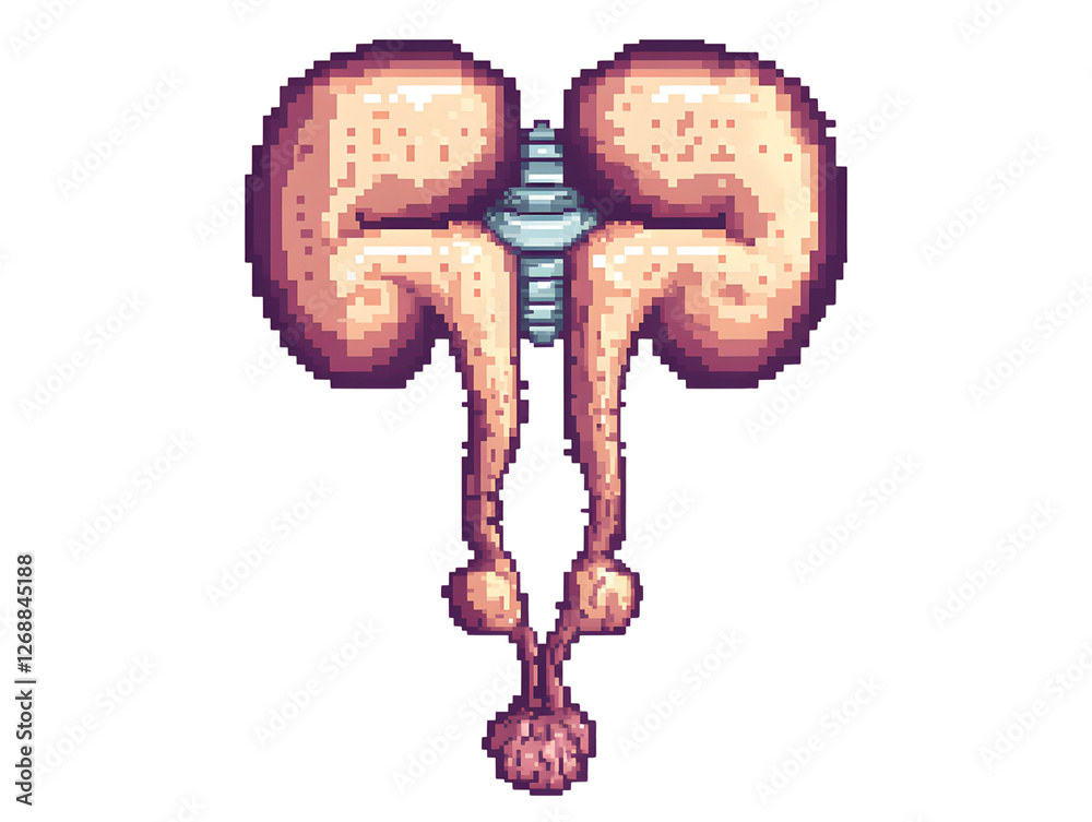 Detailed Illustrative Diagram Of Male Reproductive System Anatomy Stock Illustration Adobe Stock