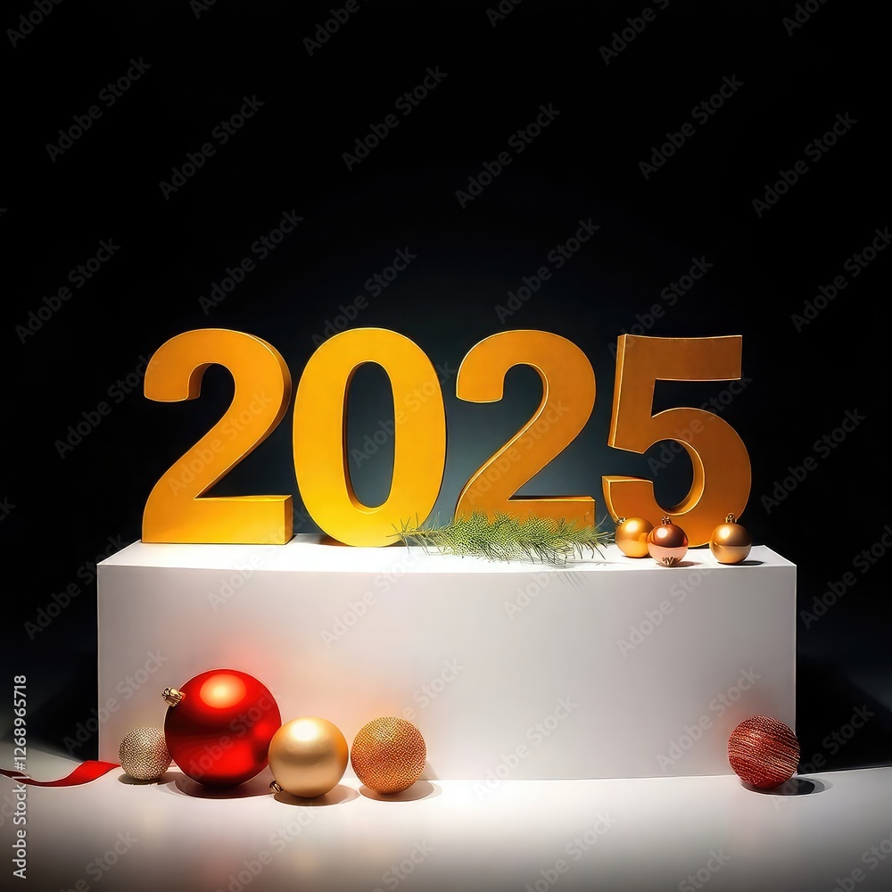 Stock-Illustration „Year logo with transparent background, 2025 Logo ...