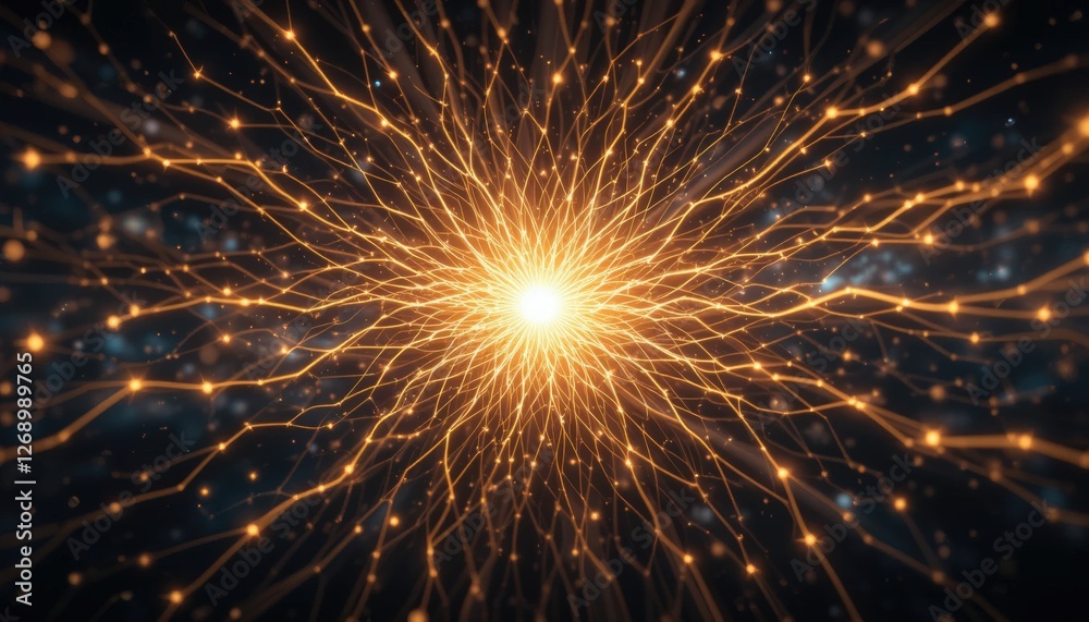 Glowing Neural Network Explosion – A Futuristic Visualization of ...
