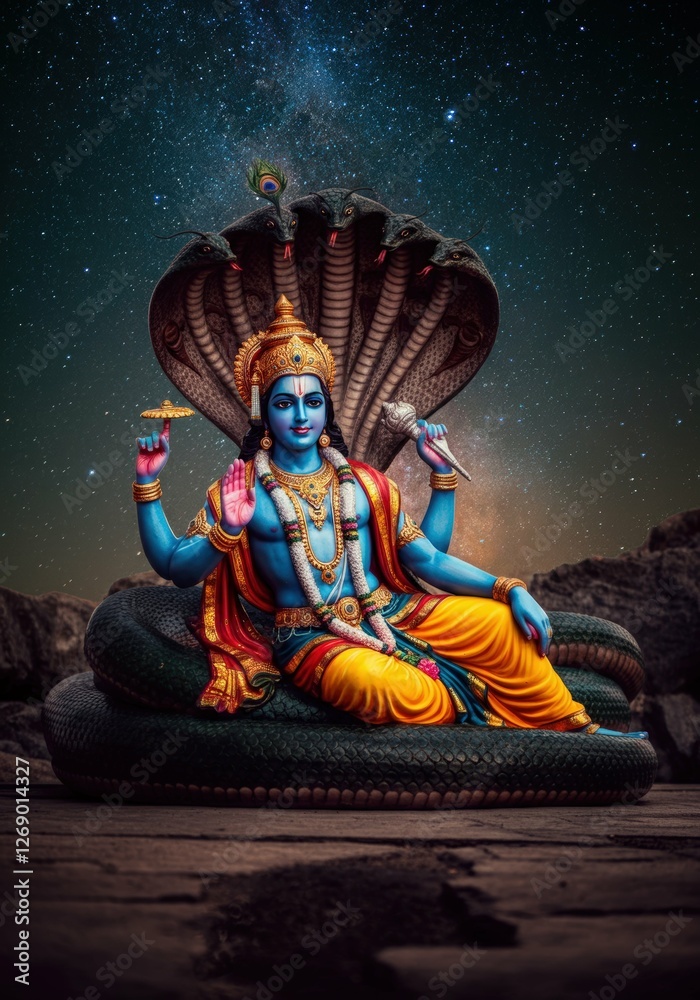 Lord Vishnu Stock Photo | Adobe Stock
