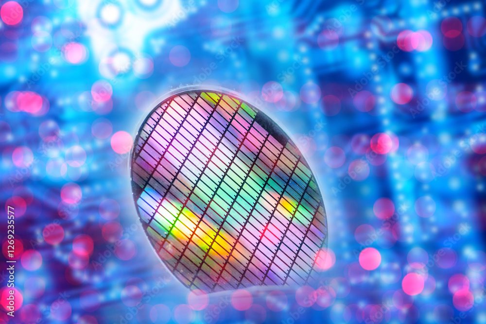 Cyber background. Computer texture. Microelectronics close up ...