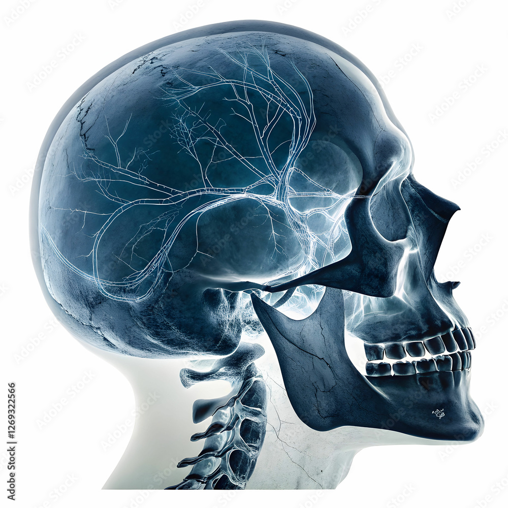 X-rays of human body parts provide detailed images for diagnosing ...