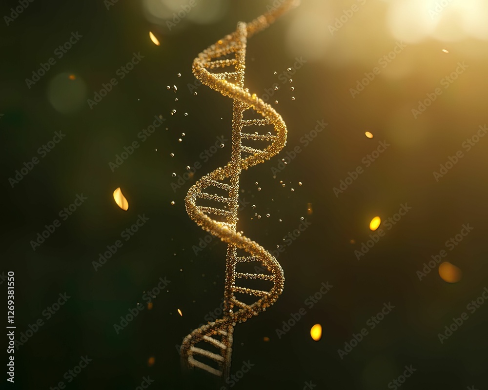 Dna modification visualization featuring nucleotides in a compressed ...