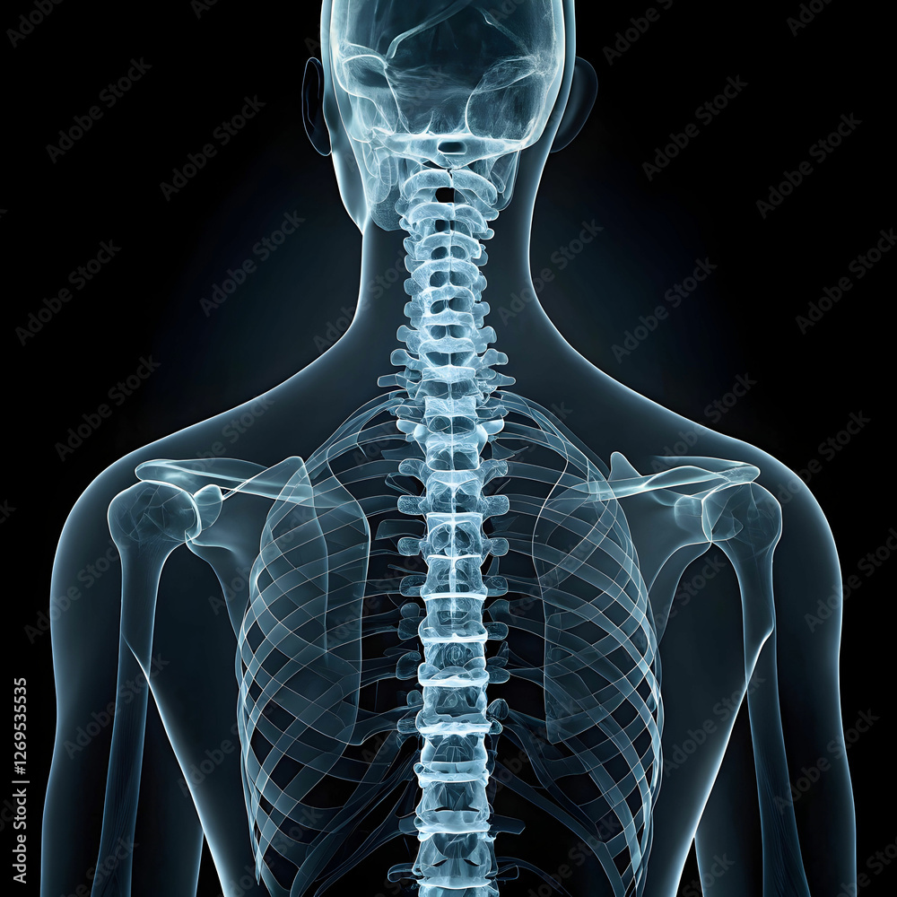 X-rays of human body parts provide detailed images for diagnosing ...