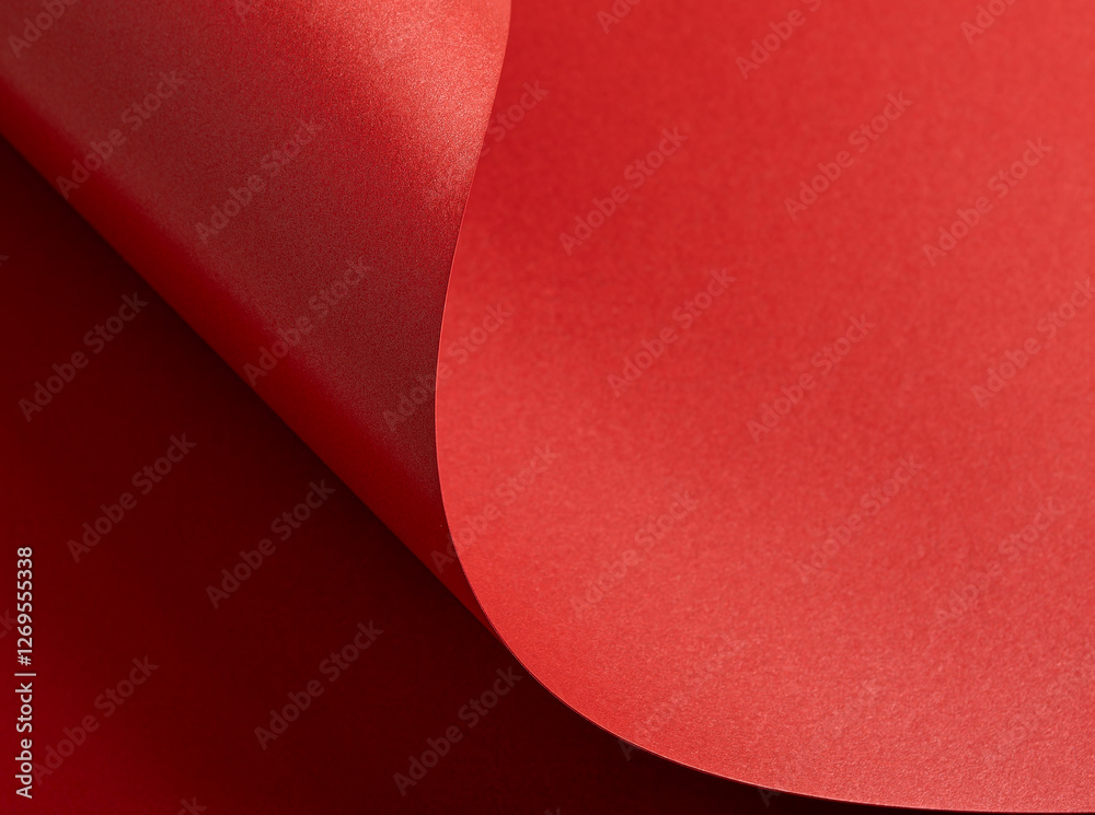 Fiery crimson paper background with a pearlescent, glossy texture and ...