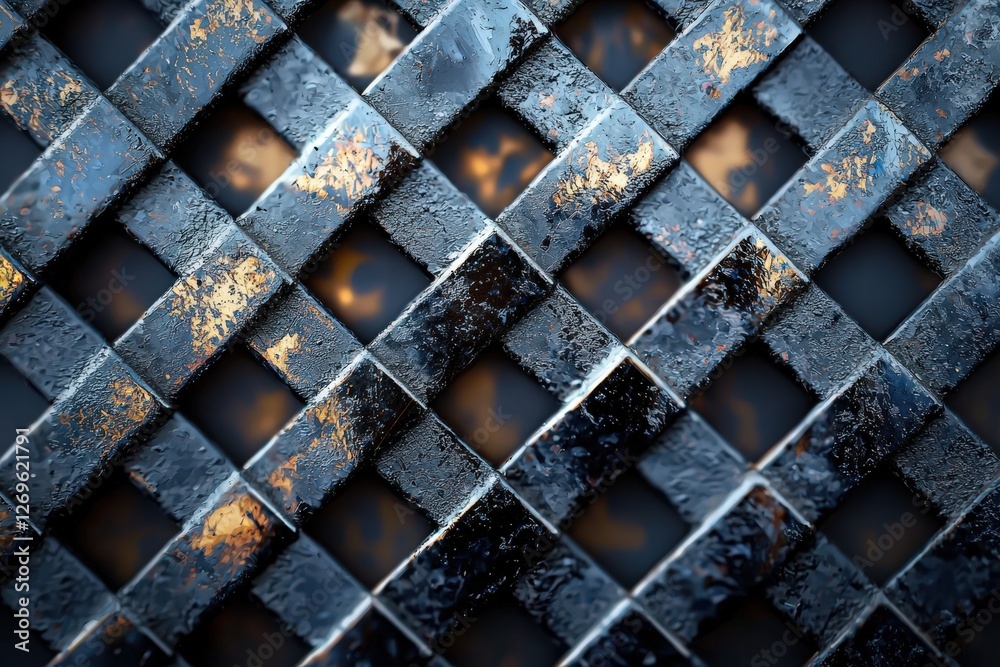 Metal grid texture map pattern background wallpaper Stock Photo | Adobe ...