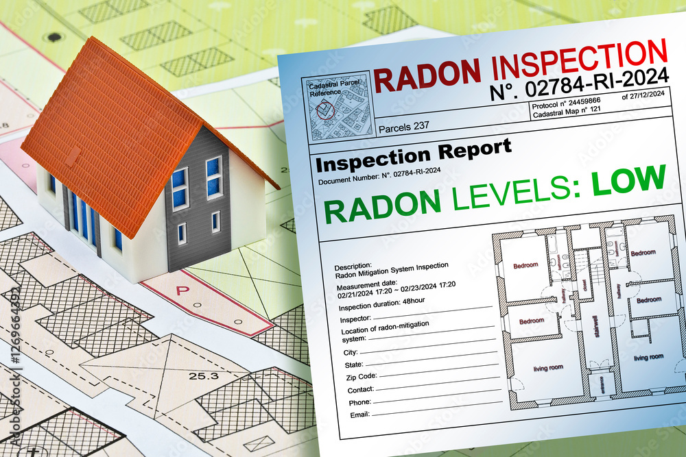 RADON INSPECTION REPORT CONCEPT - Low-Level Radon Exposure - Testing ...