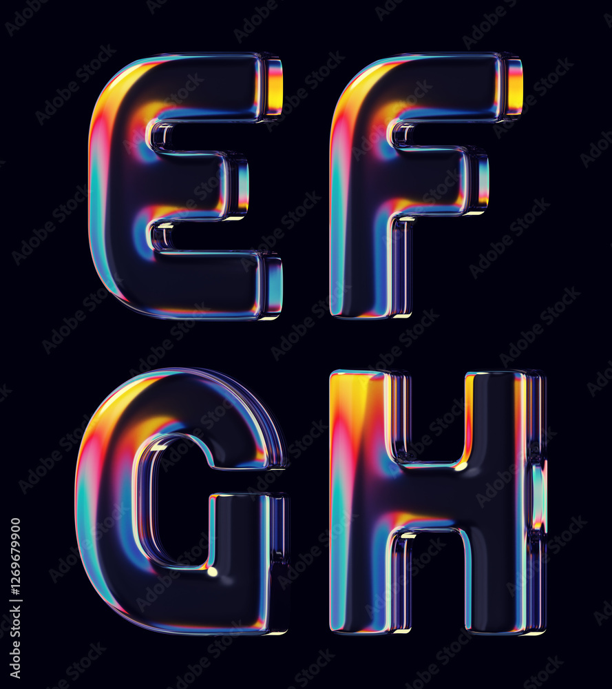 render, 3d, font, lettering, type, typeface, letters, text, abc ...