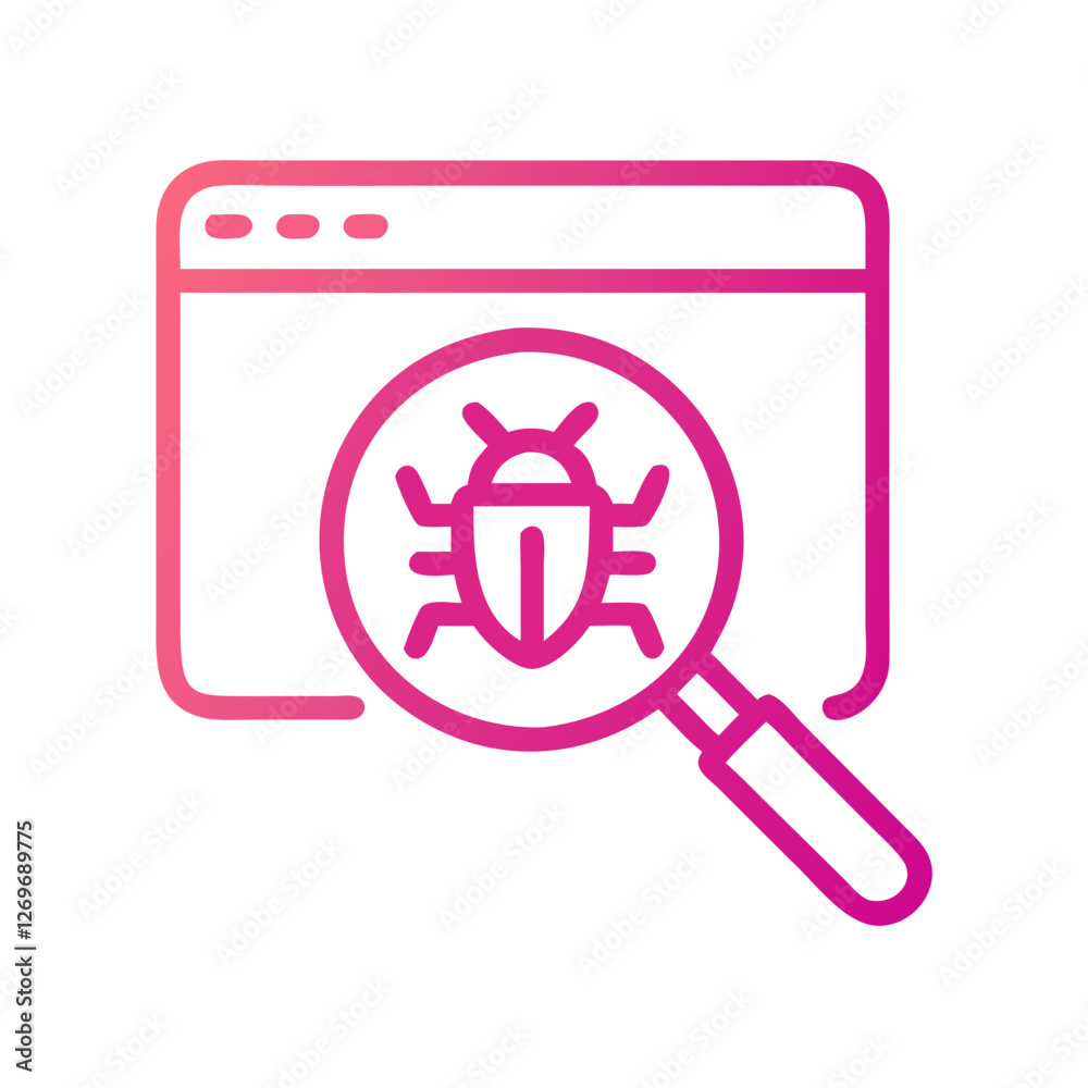 Stock-Vektorgrafik „Flat Clean Malware Icon Vector - Cybersecurity ...
