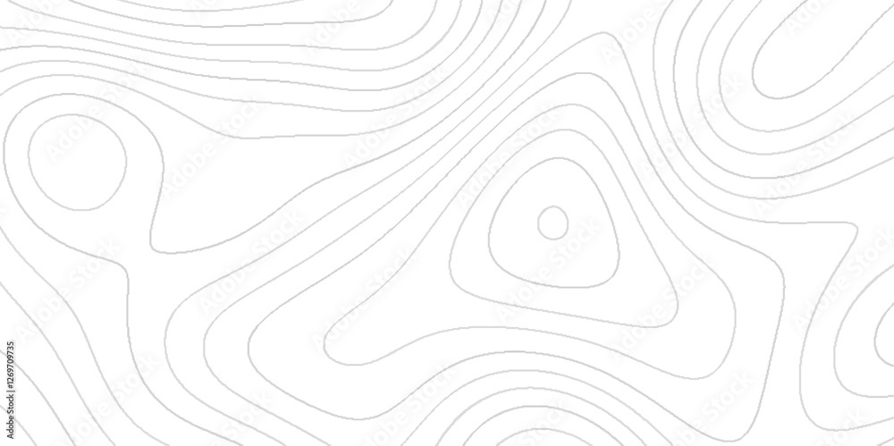 Abstract topographic contours map with geometric curved lines and ...