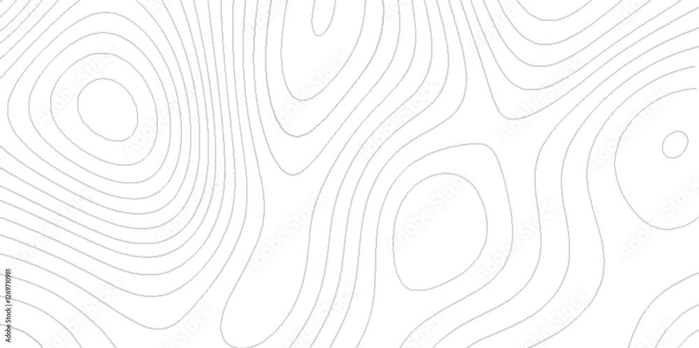Abstract topographic contours map with geometric curved lines and ...