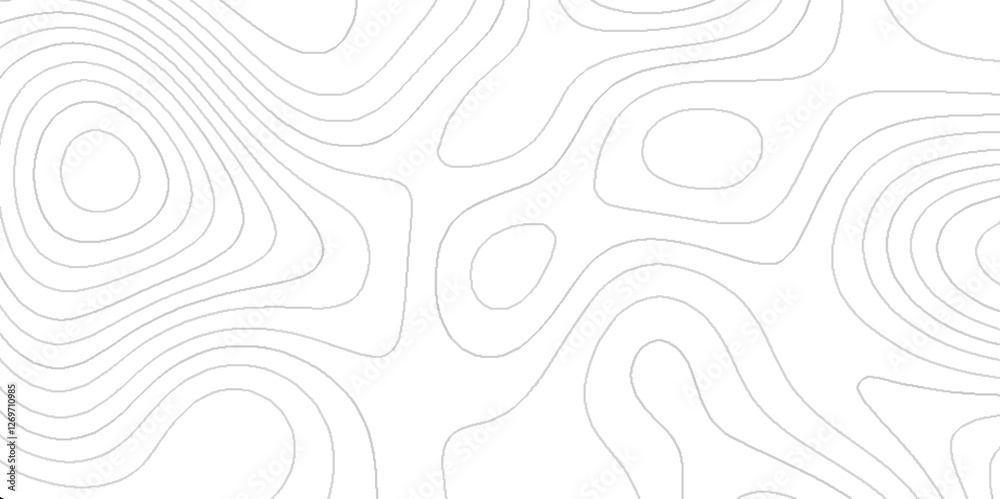 Abstract topographic contours map with geometric curved lines and ...