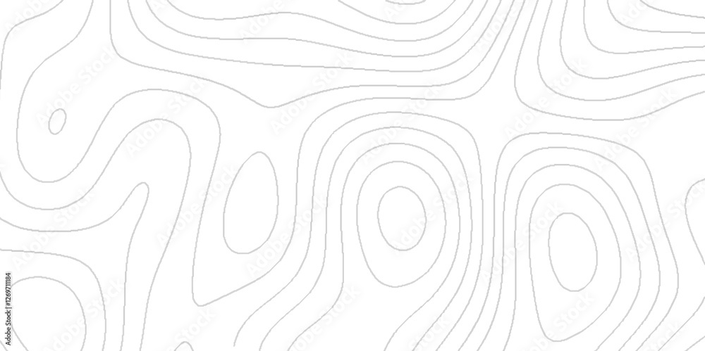 Abstract topographic contours map with geometric curved lines and ...